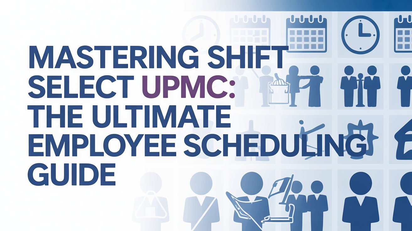 Mastering Shift Select UPMC: The Ultimate Employee Scheduling Guide