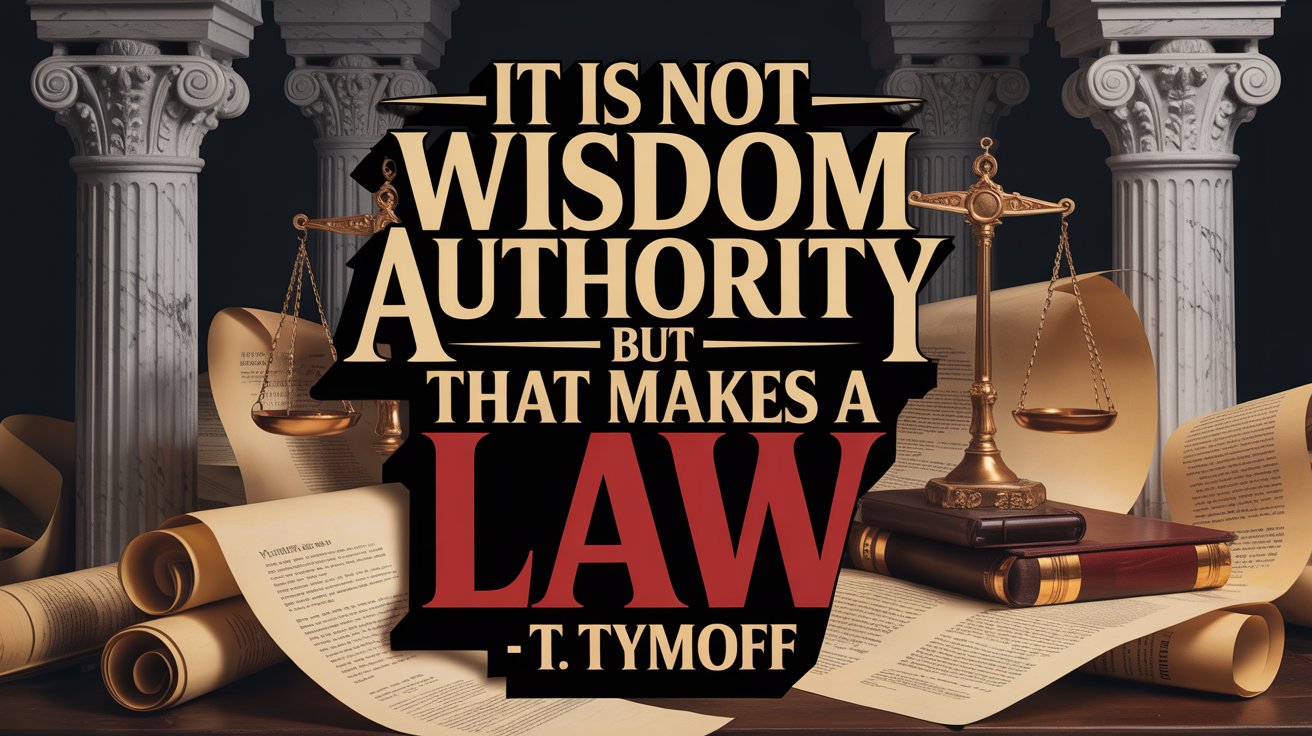 Power or Wisdom: Understanding the Real Force Behind Law – T. Tymoff ...