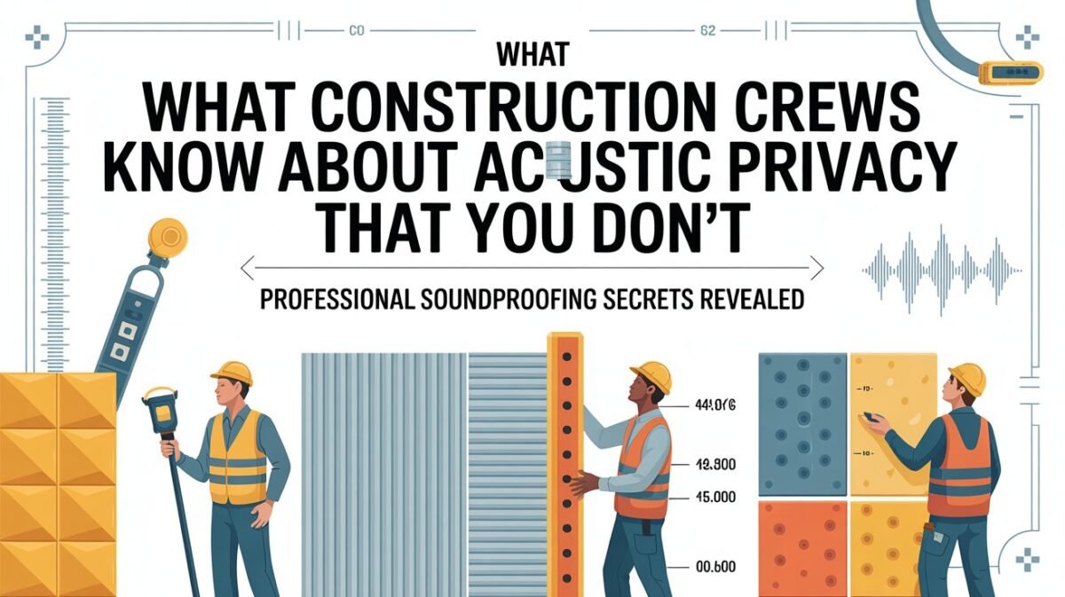 What Construction Crews Know About Acoustic Privacy That You Don't